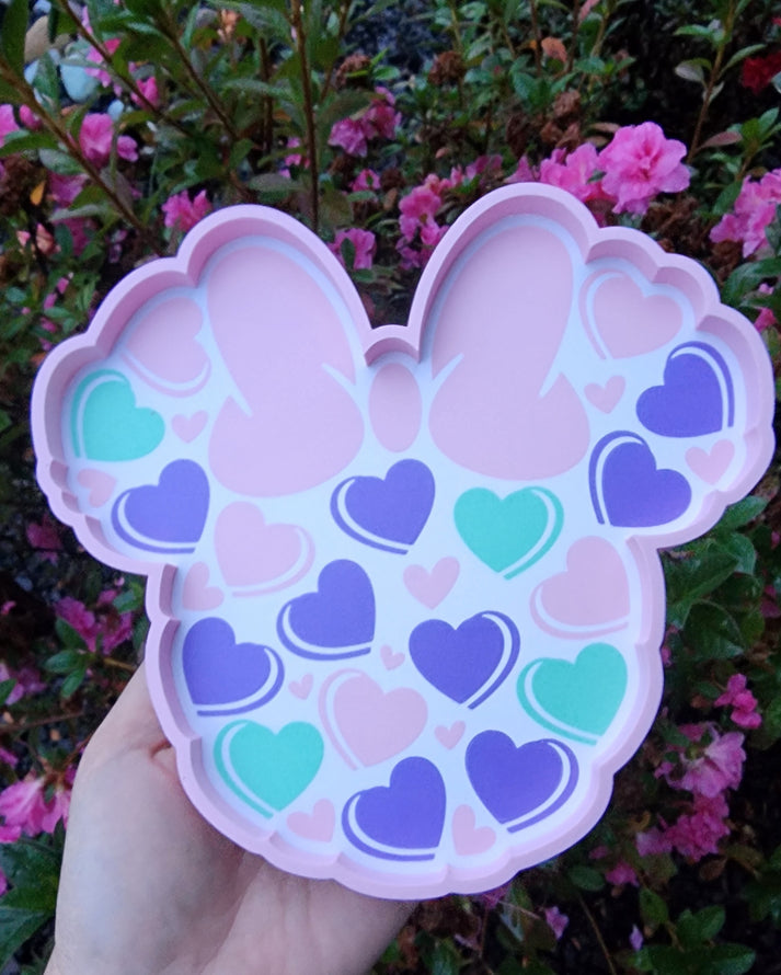 *STL FILE ONLY* Valentine's Day Candy Hearts Tray Digital File ...